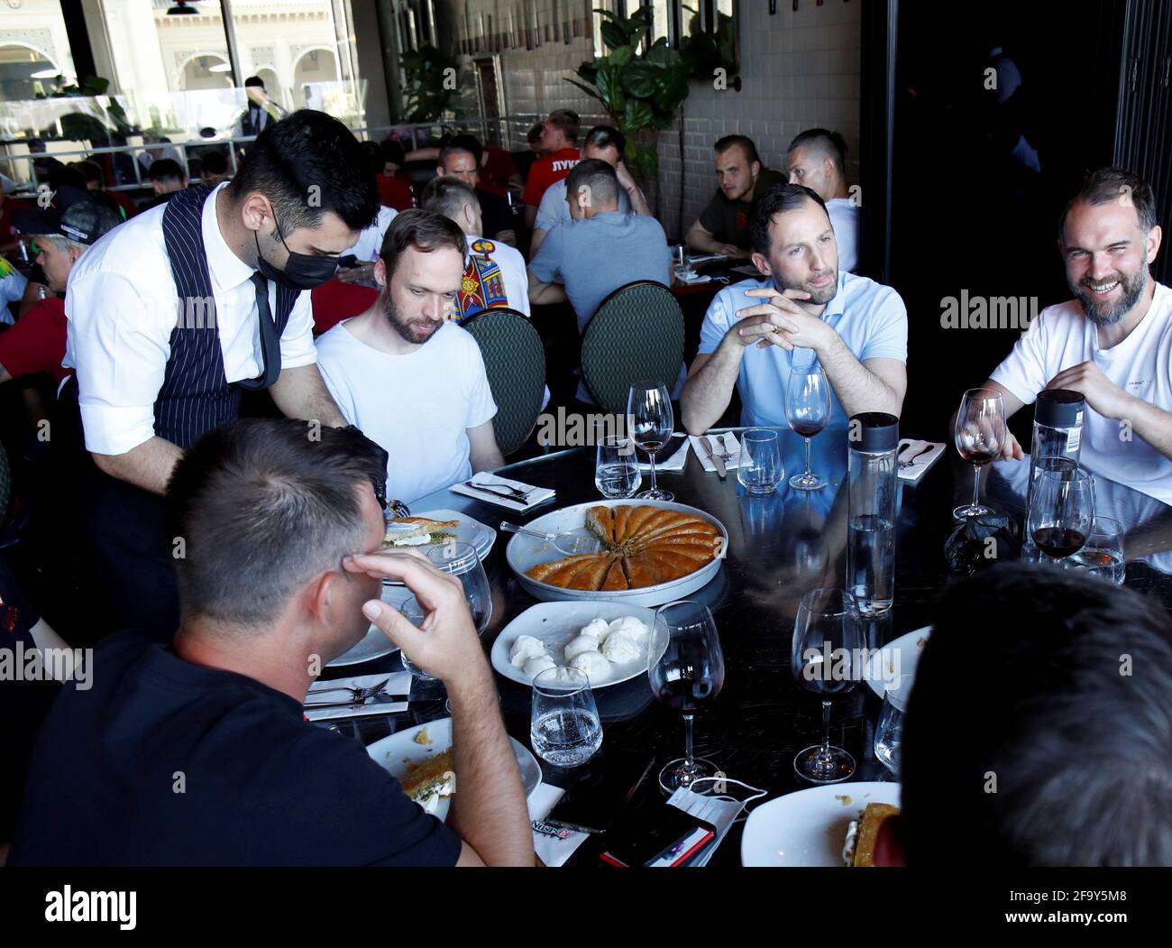 DUBAI, UNITED ARAB EMIRATES, JANUARY 20, 2021. The Spartak players ...