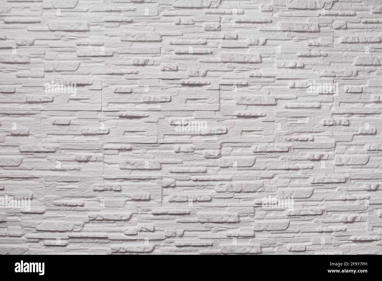 Background texture of white narrow bricks. empty space Stock Photo - Alamy