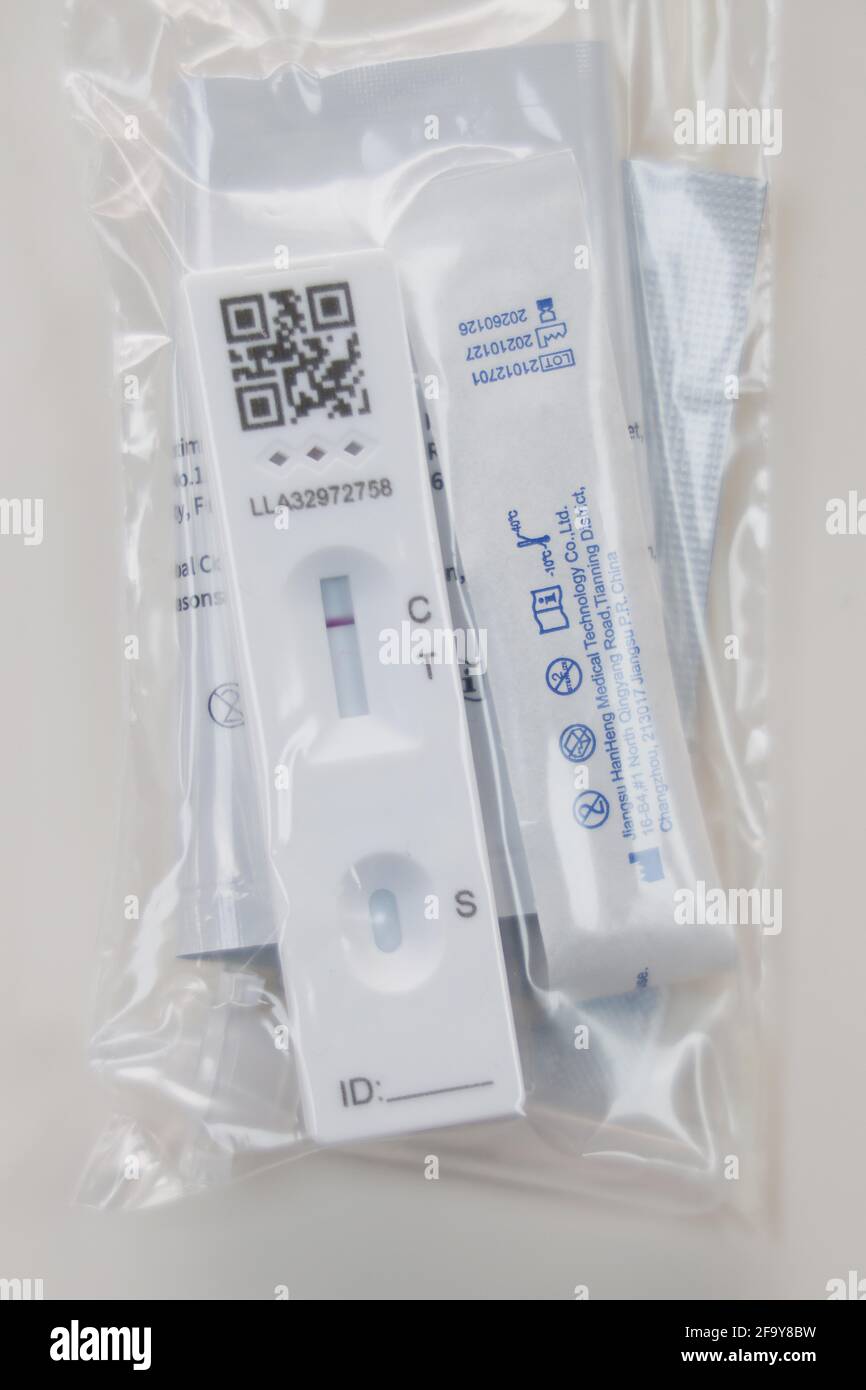 UK NHS Covid Lateral Flow Test Picture by Antony Thompson - Thousand ...