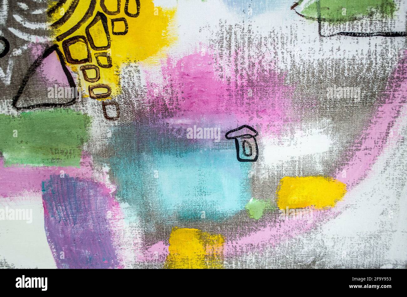 Abstract acrylic painting. Contemporary art. Texture for various ...