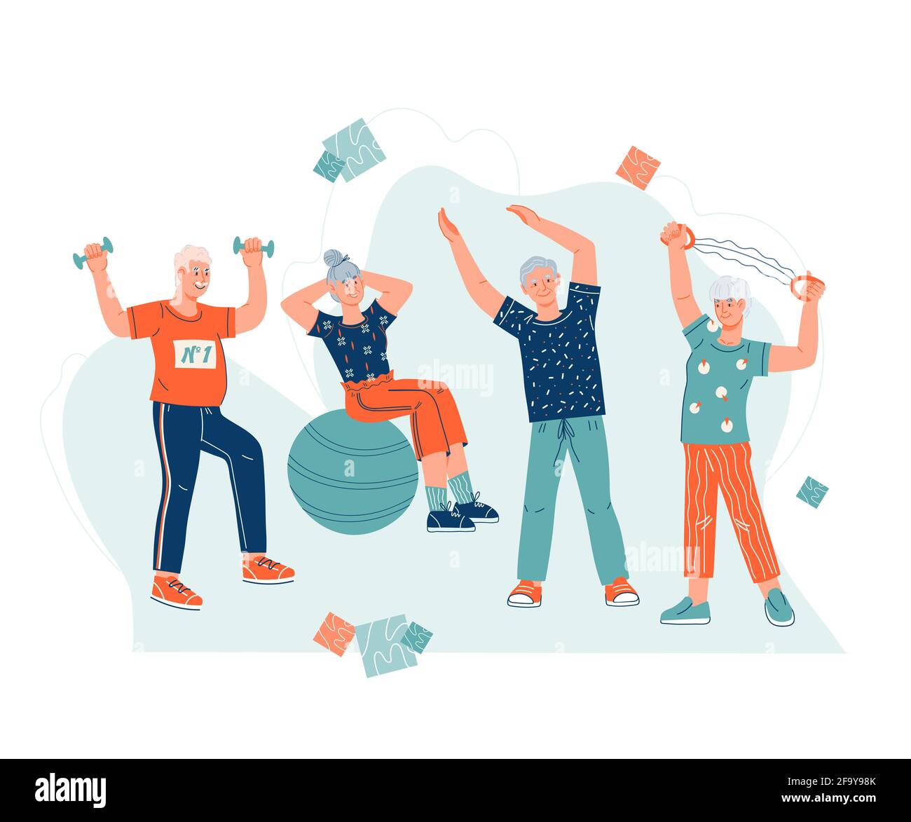 Fit older person work Stock Vector Images - Alamy