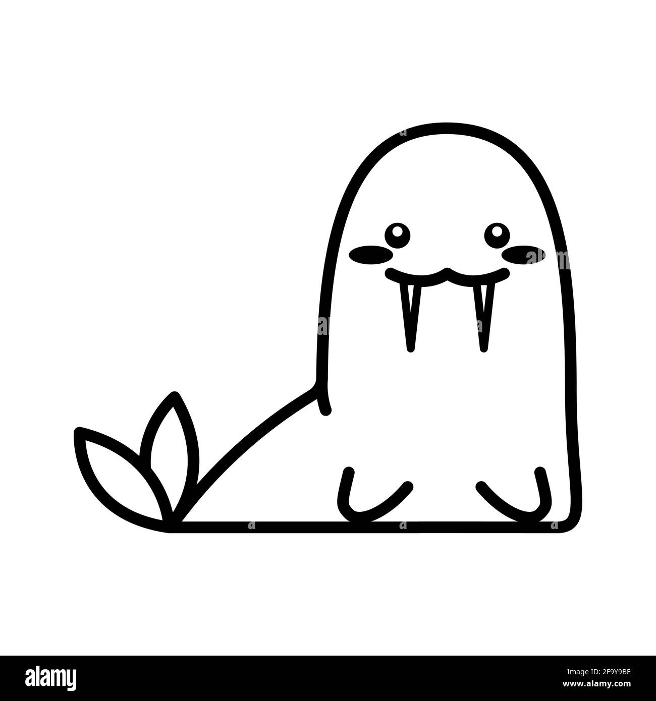 Walrus Drawing For Kids