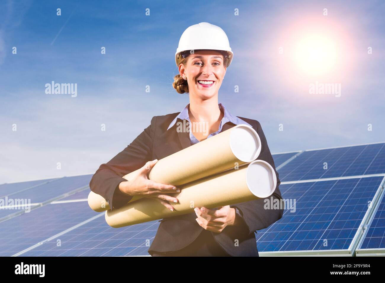 Photovoltaic system with solar panels for the production of renewable ...