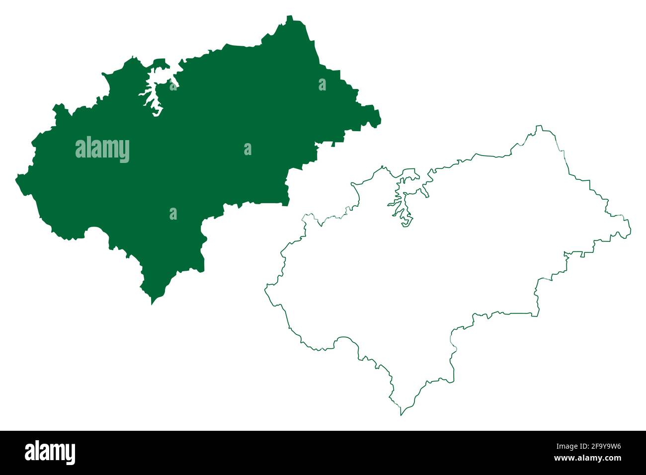 Chikmagalur district (Karnataka State, Republic of India, Mysore ...