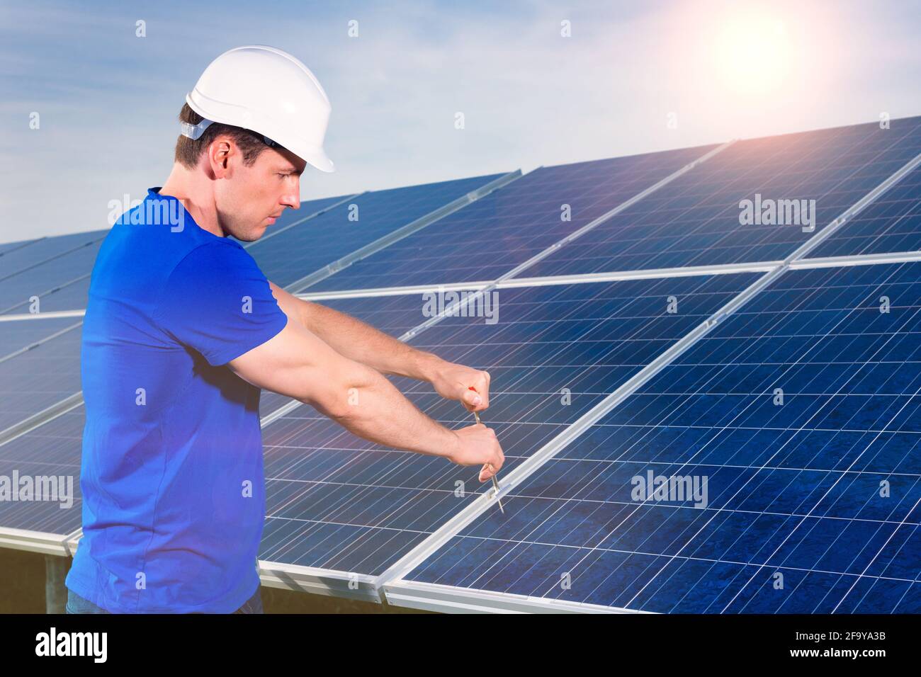 Photovoltaic system with solar panels for the production of renewable ...