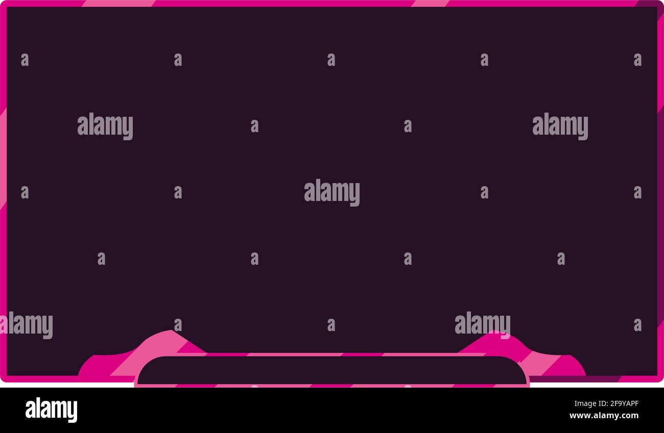 Pink streaming tv on white background Stock Vector Image & Art - Alamy