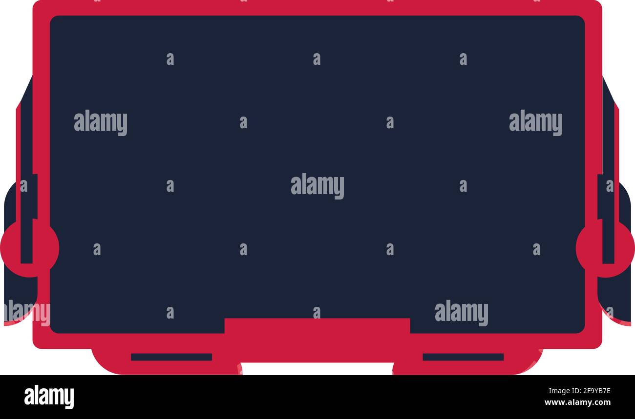 red streaming template on white background Stock Vector Image & Art - Alamy