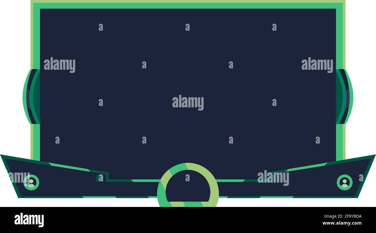 green streaming template on white background Stock Vector Image & Art ...