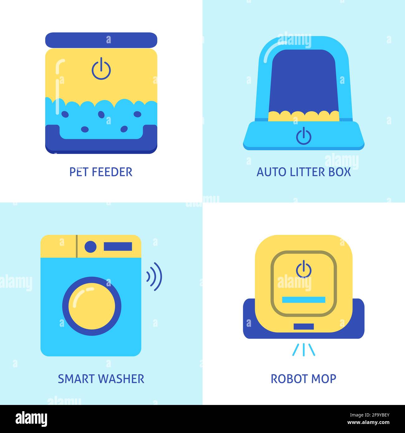 Robot vacuum cleaner water Stock Vector Images - Alamy