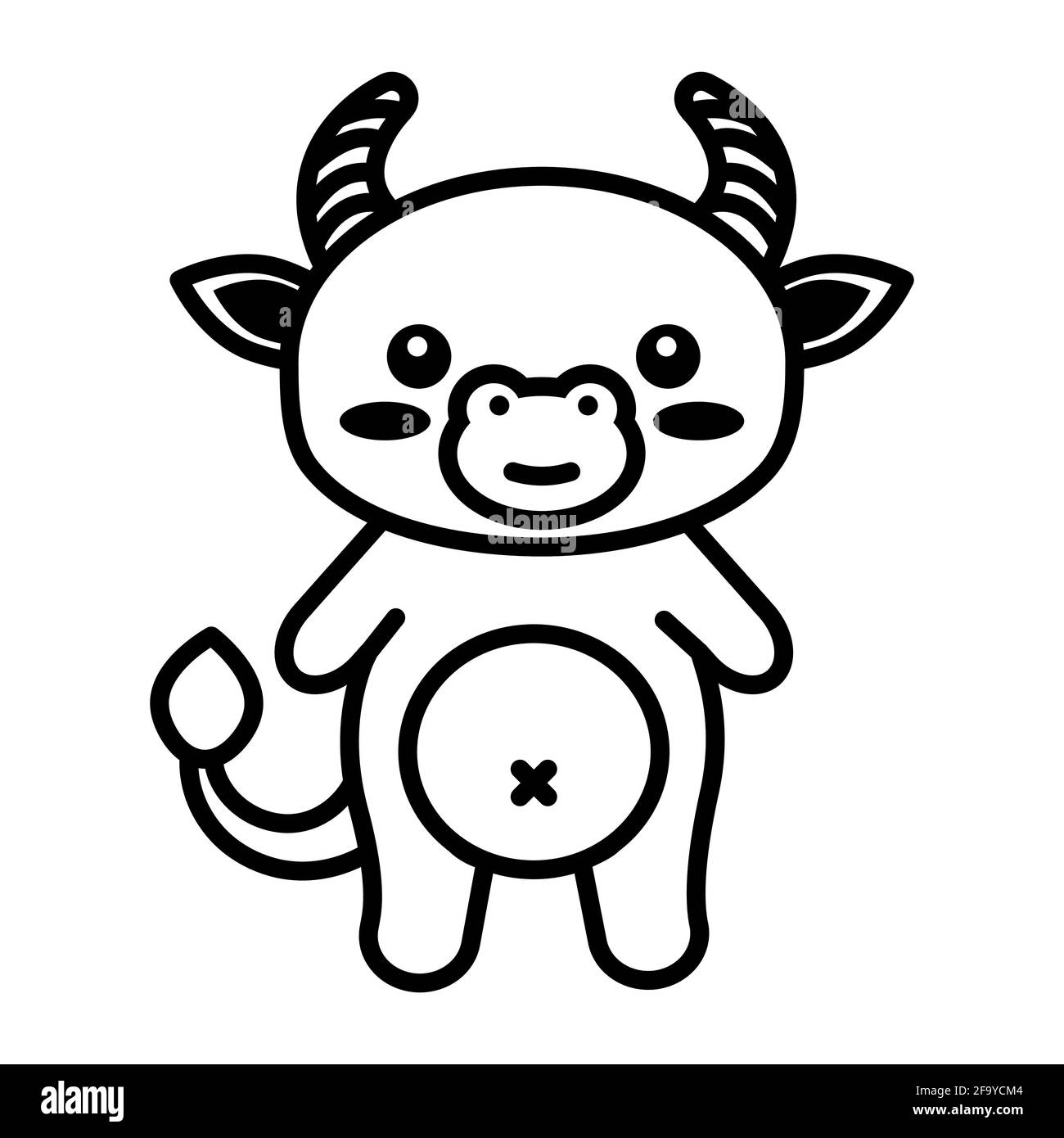 Calf Drawing For Kids