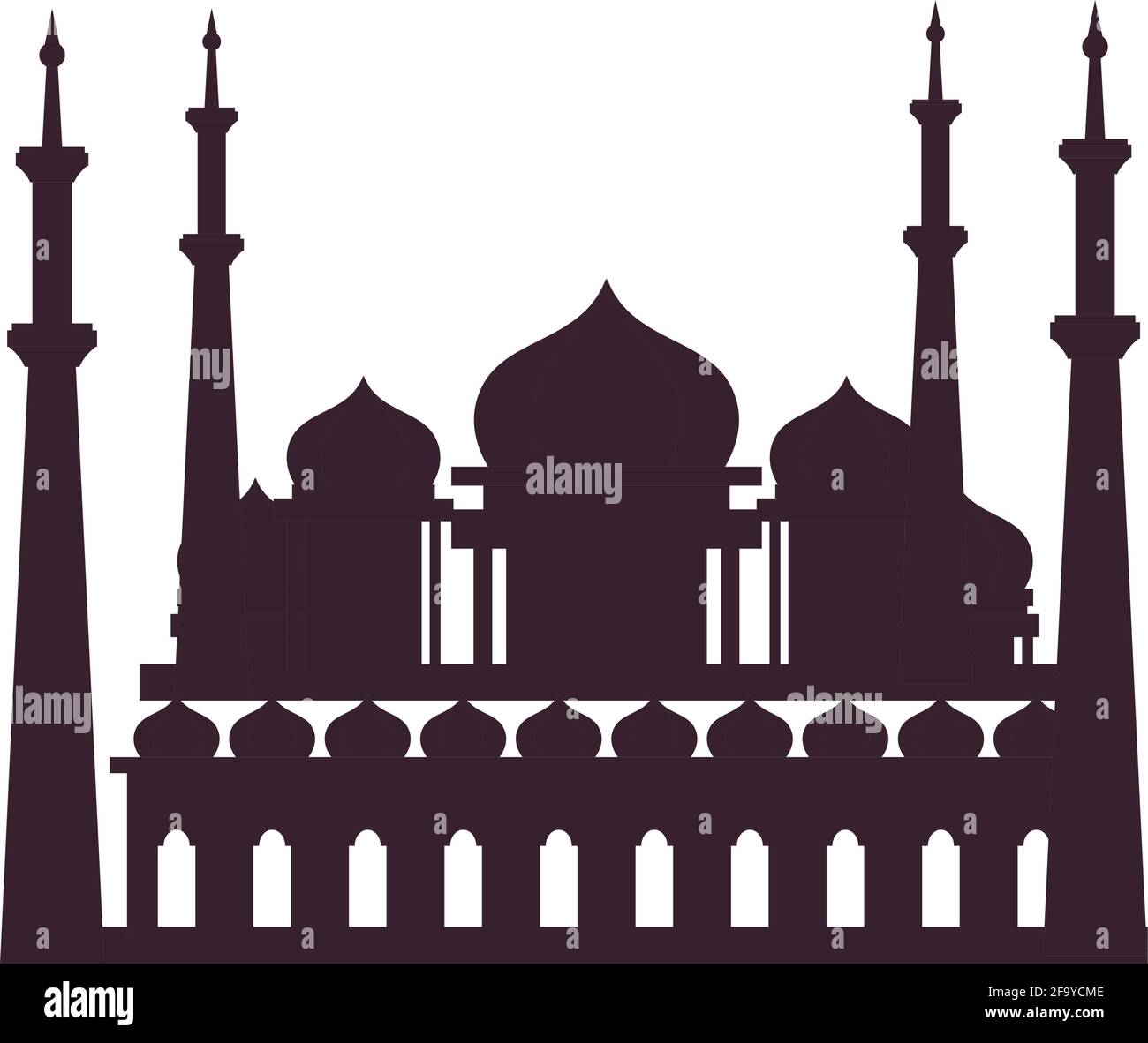 Muslim temple on white background Stock Vector Image & Art - Alamy