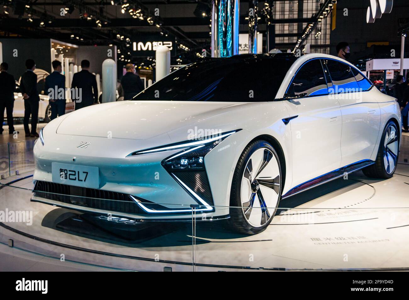 The IM L7 sedan concept, produced by a joint venture between SAIC and ...