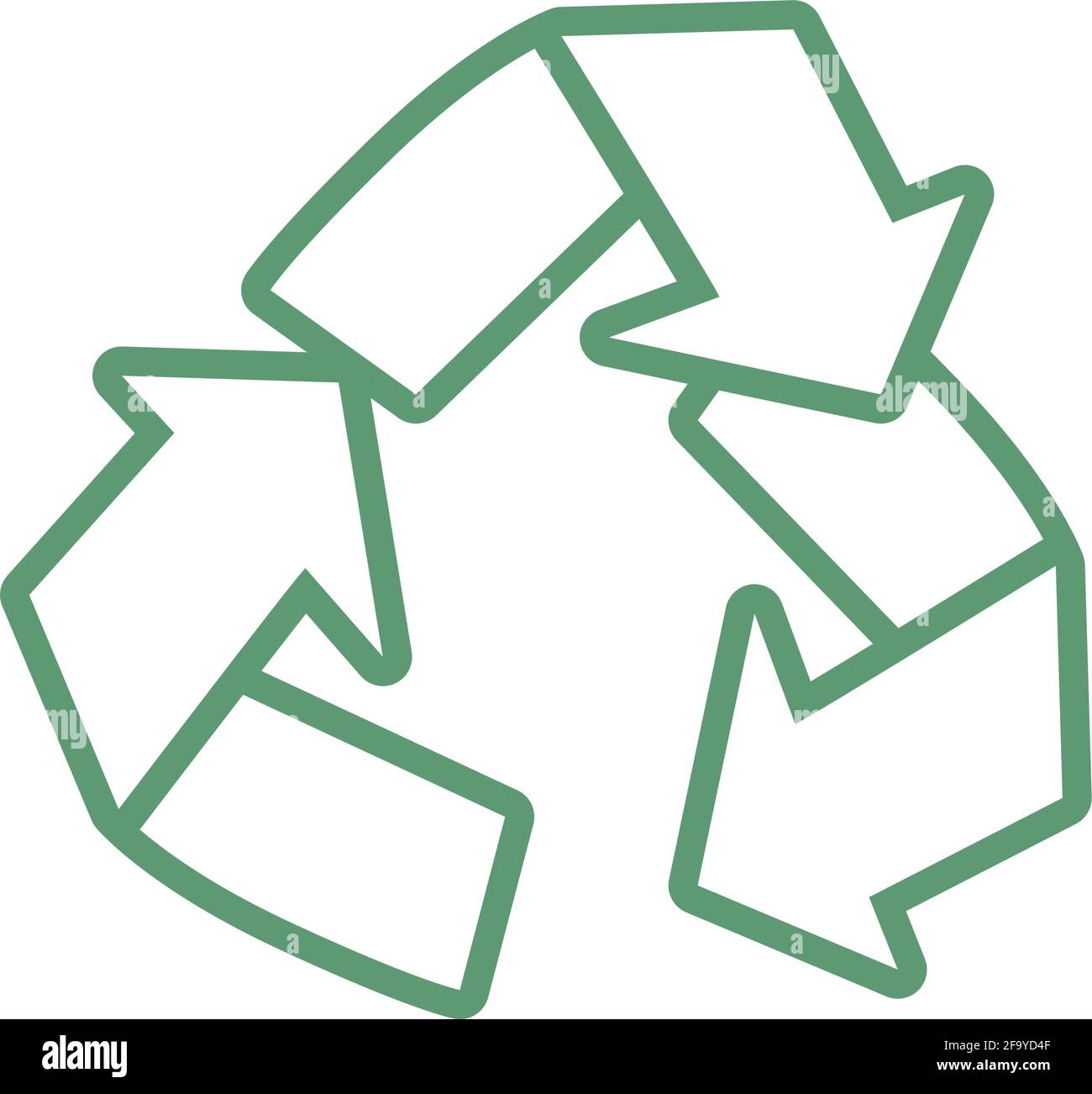 Recycle arrows on white background Stock Vector Image & Art - Alamy