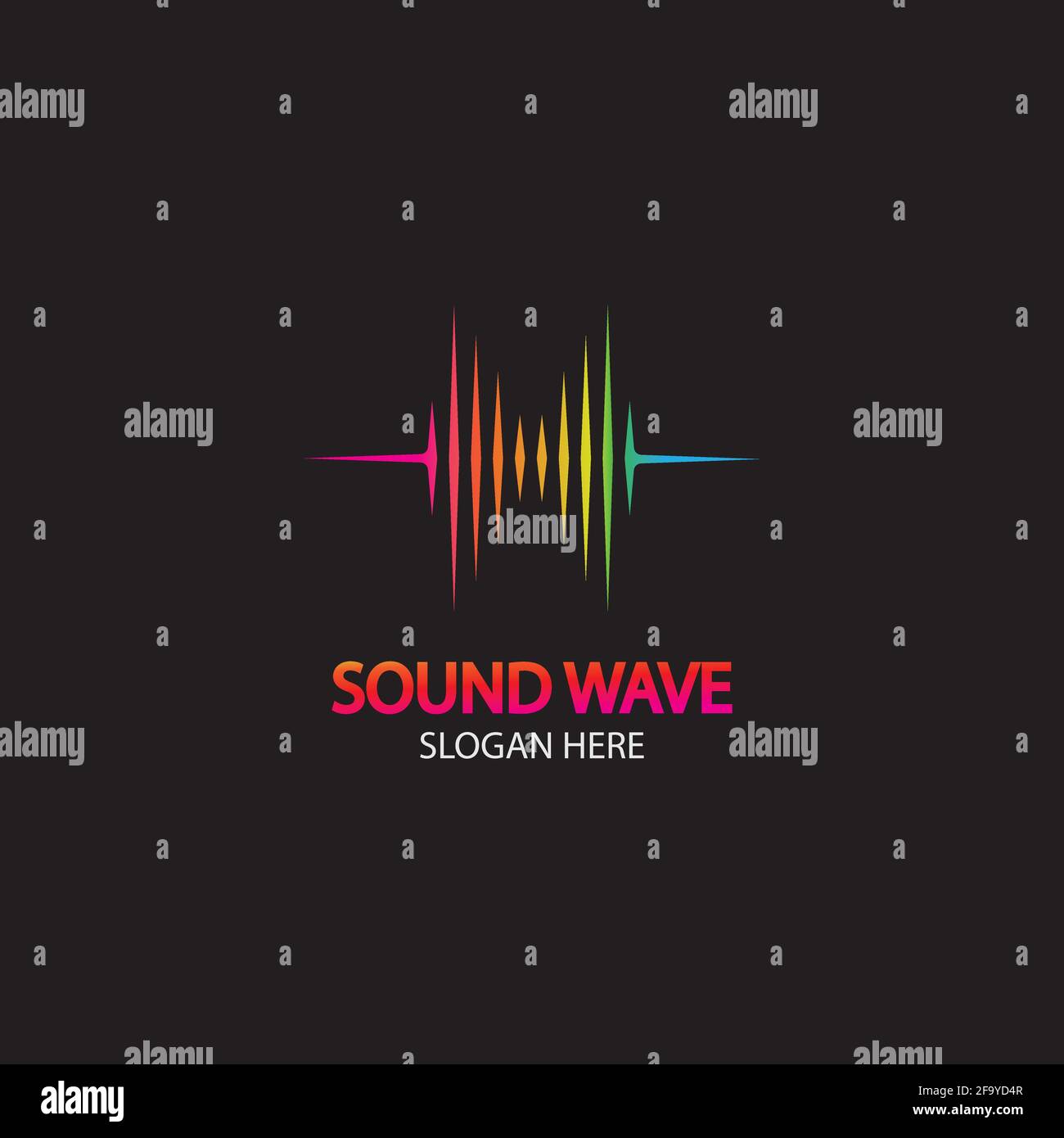 Sound Wave. Colorful sound waves for party, DJ, pub, clubs, discos ...