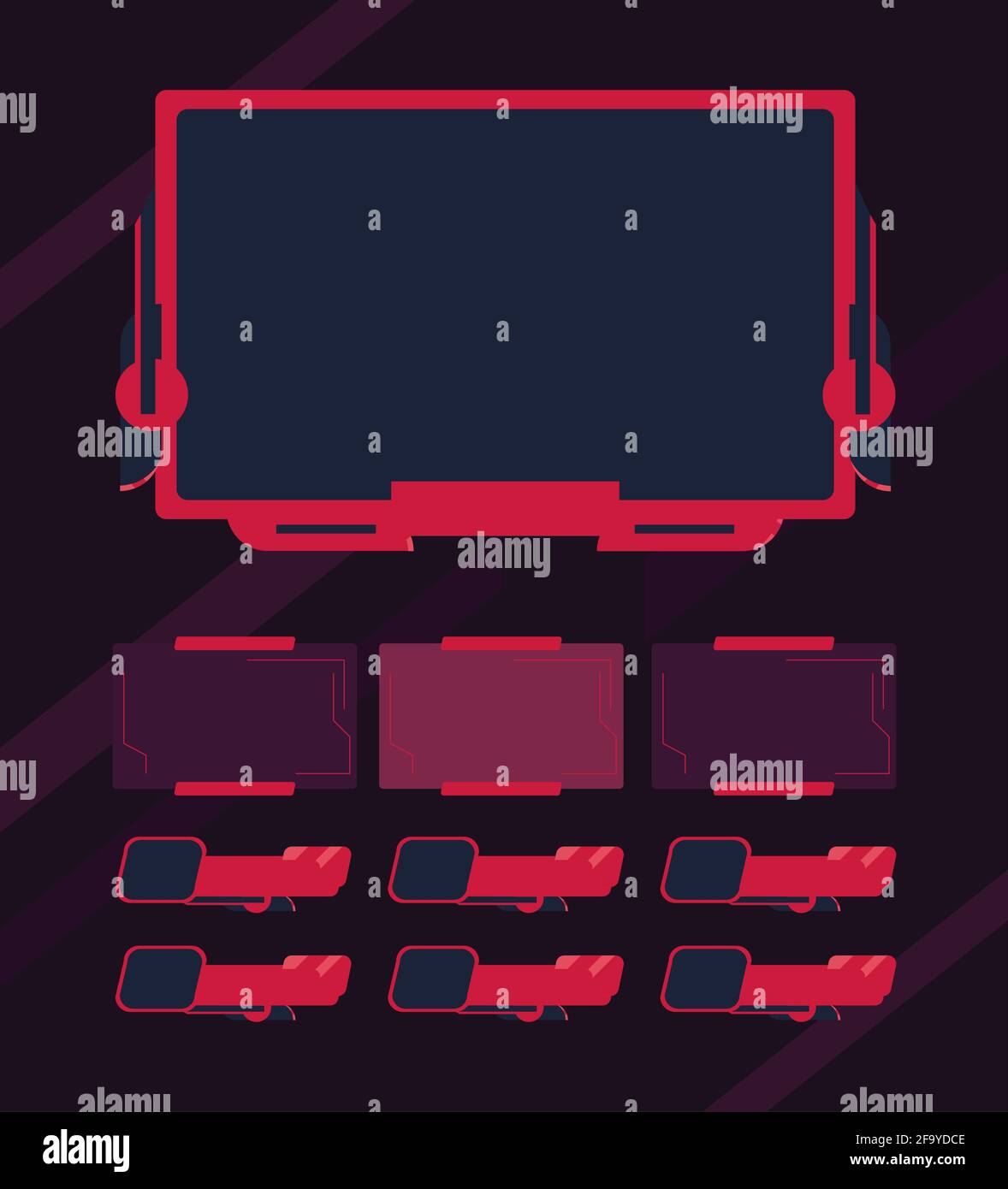 Movie screens Stock Vector Images - Alamy