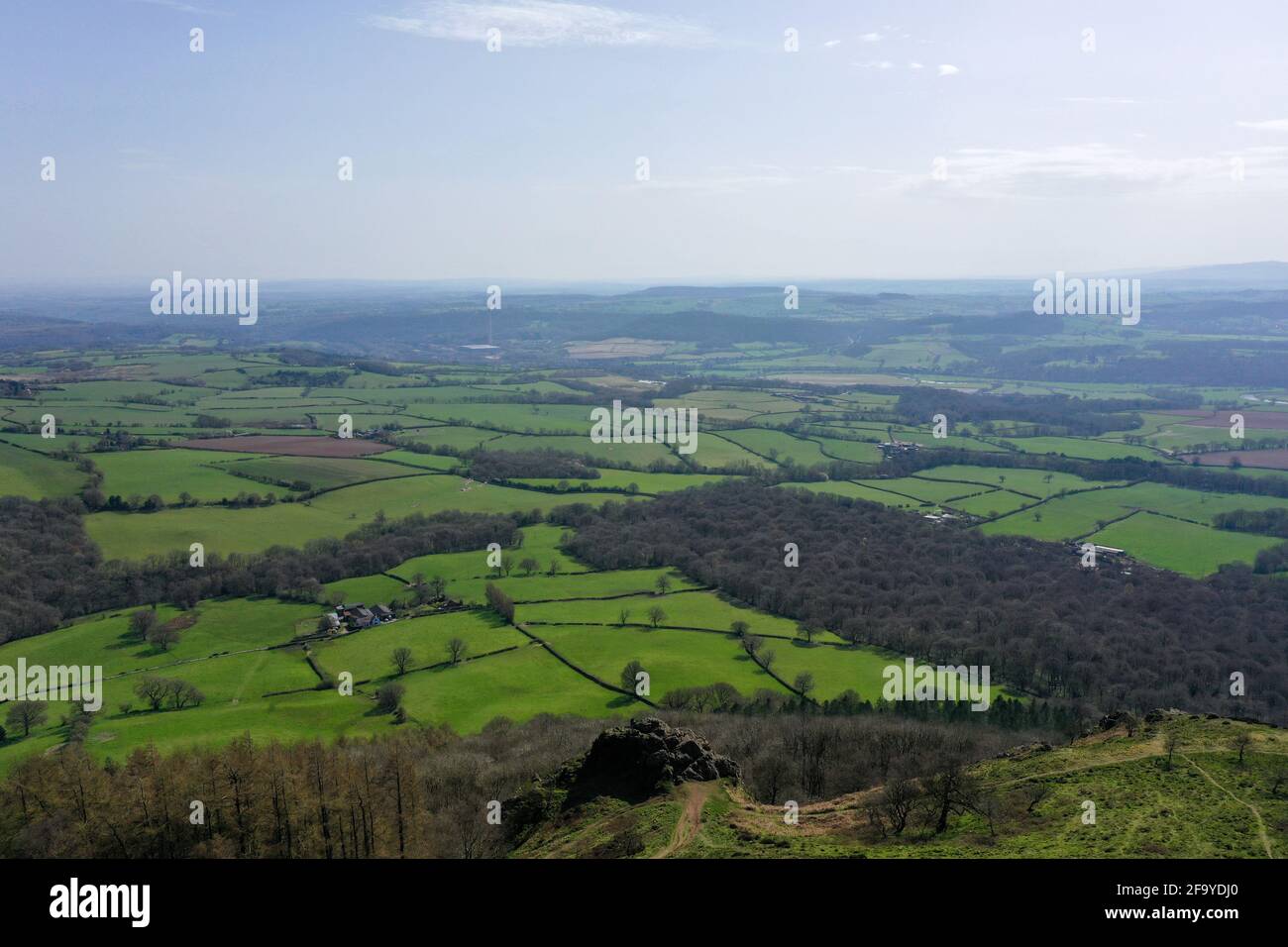 Walking up the wrekin hi-res stock photography and images - Alamy