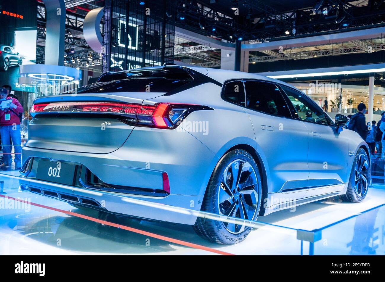 Zeekr 001 EV on display at the 2021 Shanghai Auto Show, China Stock ...