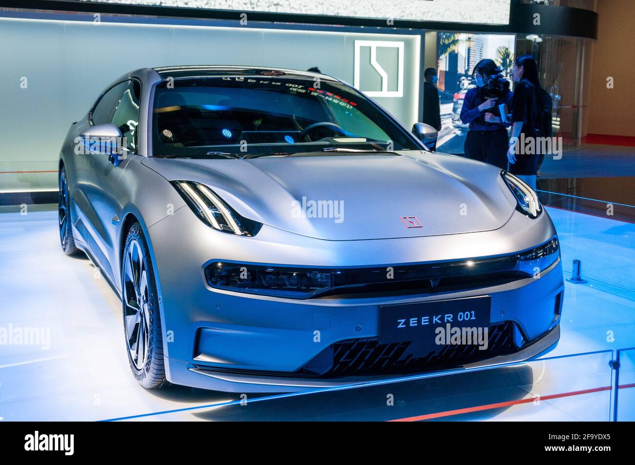 Zeekr 001 EV on display at the 2021 Shanghai Auto Show, China Stock ...