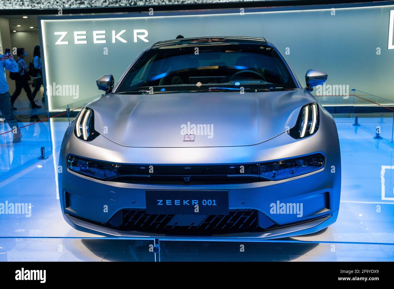 Zeekr 001 EV on display at the 2021 Shanghai Auto Show, China Stock ...