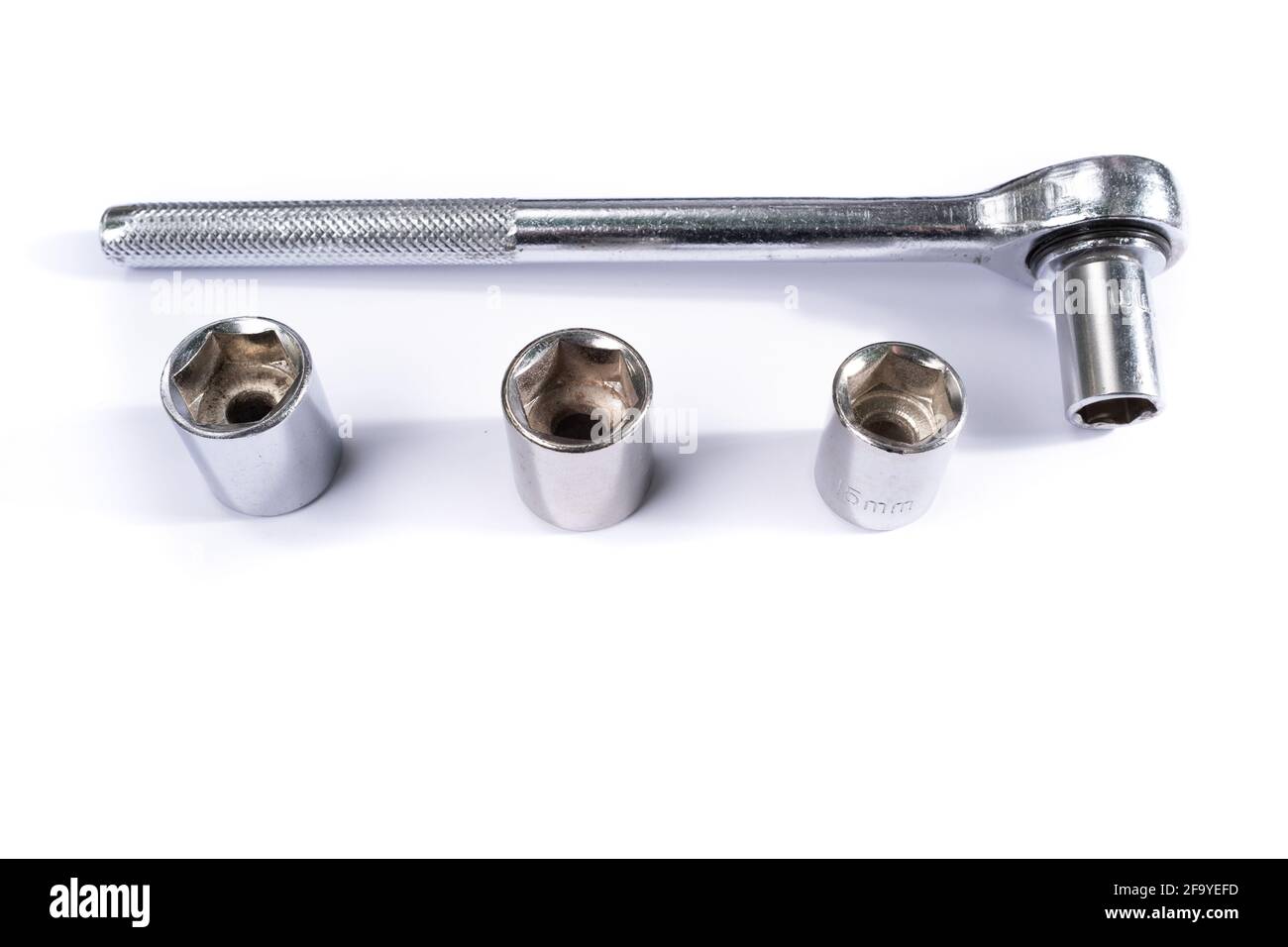 Closeup metal ratchet socket Cut Out Stock Images & Pictures - Alamy