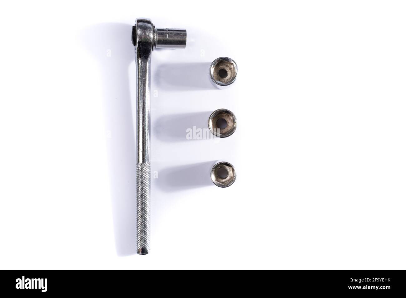 Closeup metal ratchet socket Cut Out Stock Images & Pictures - Alamy