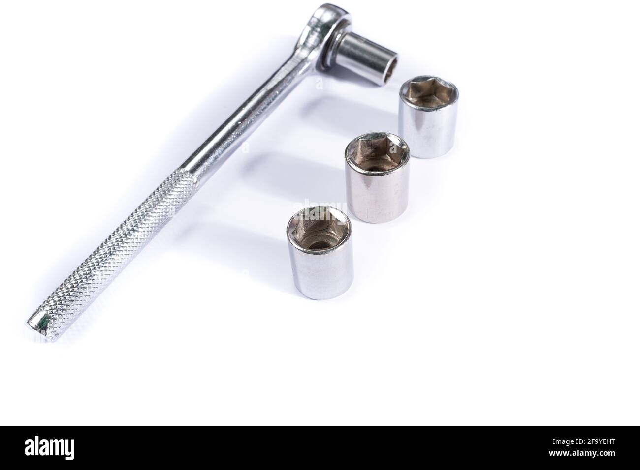 Closeup metal ratchet socket Cut Out Stock Images & Pictures - Alamy