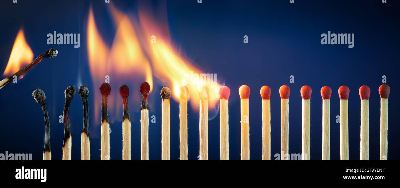 Break the chain matches hi-res stock photography and images - Alamy