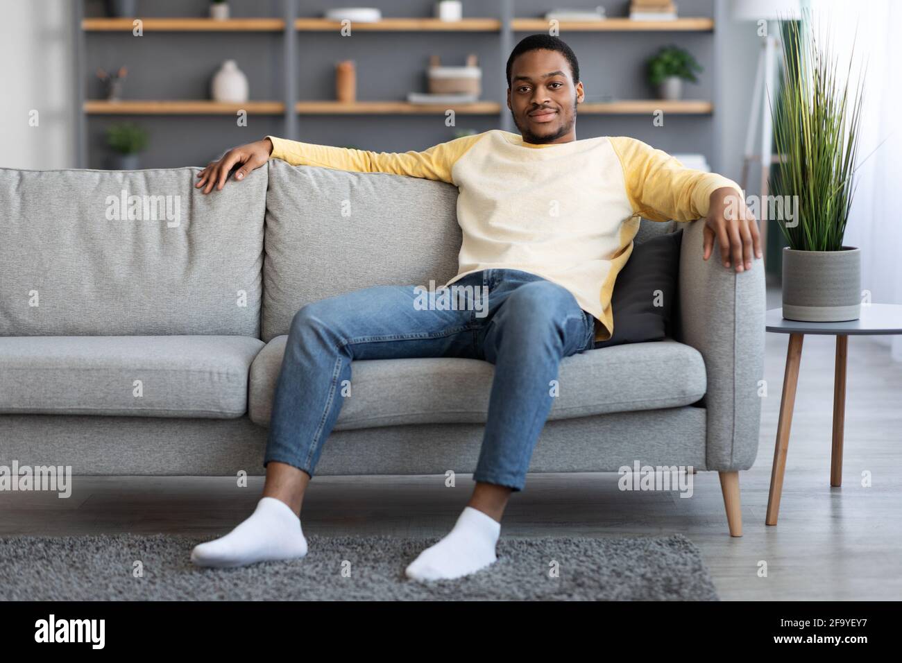 African american happy man hi-res stock photography and images - Alamy