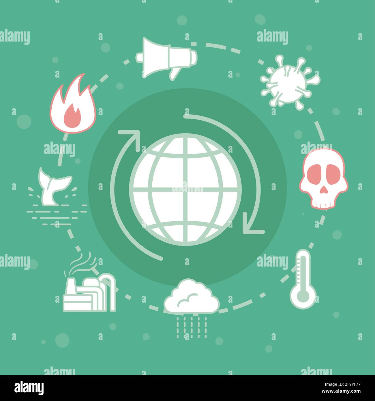 Global sphere and climate change icon set Stock Vector Image & Art - Alamy