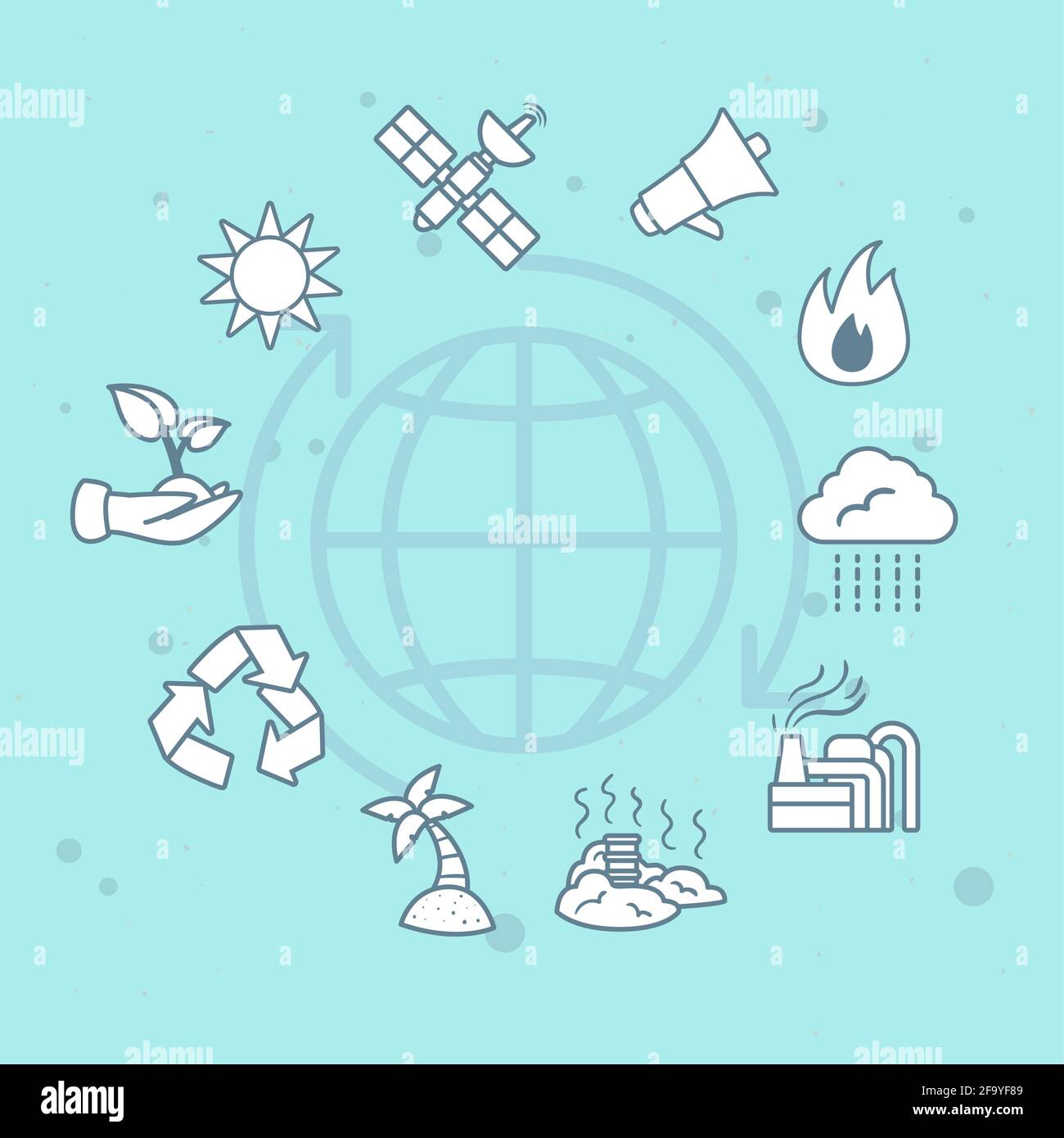 Global temperature satellite Stock Vector Images - Alamy