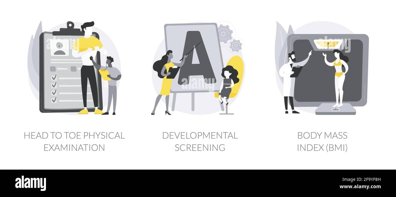 Health check up abstract concept vector illustrations Stock Vector ...