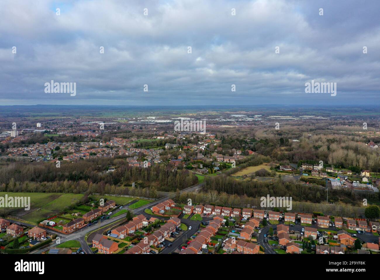 Telford from the skies by drone Stock Photo - Alamy