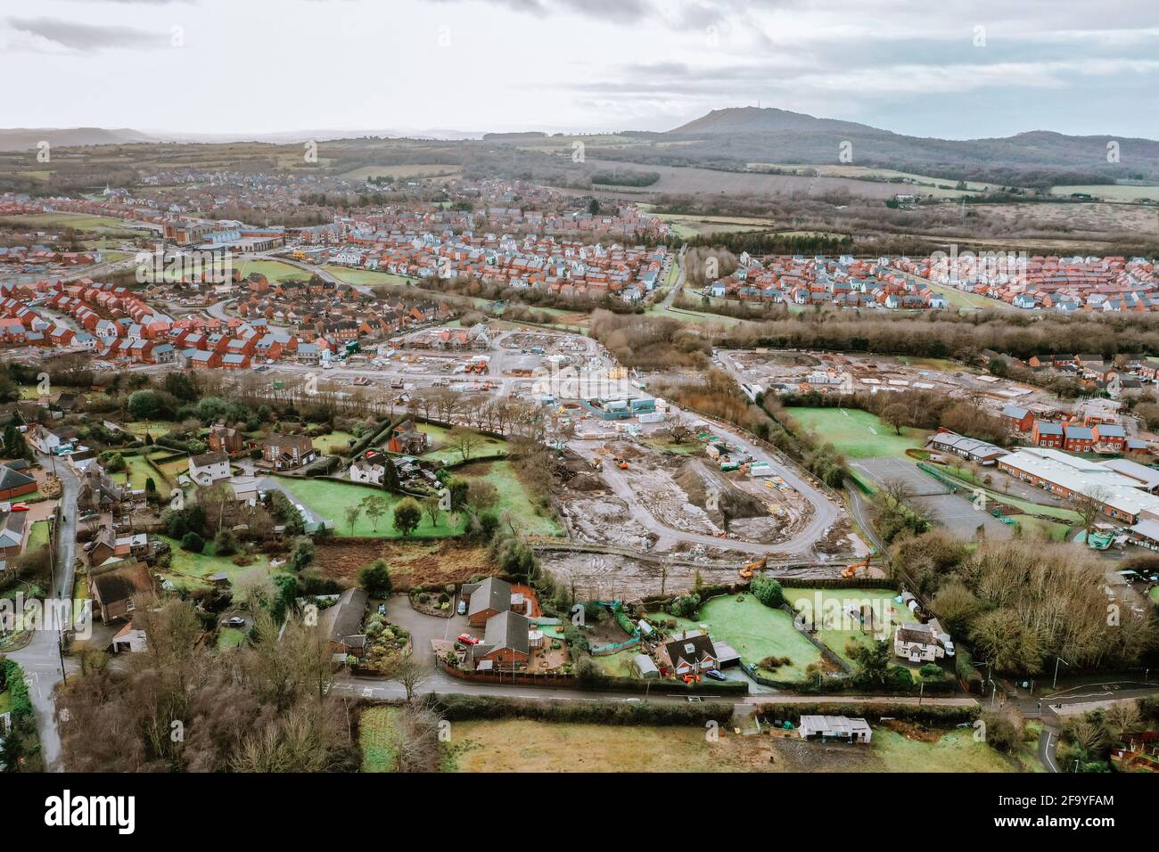 Telford from the skies by drone Stock Photo - Alamy