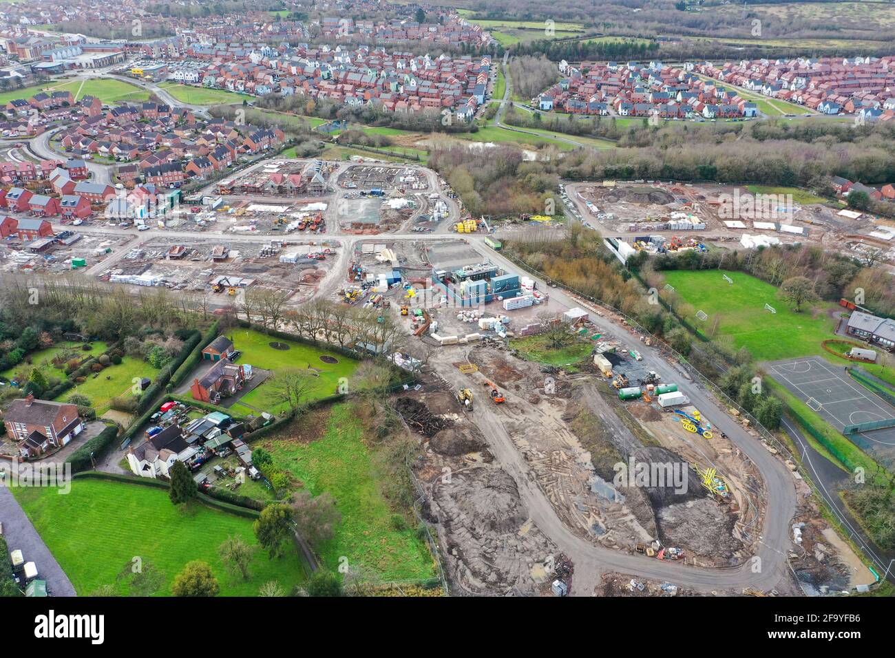 Telford from the skies by drone Stock Photo - Alamy