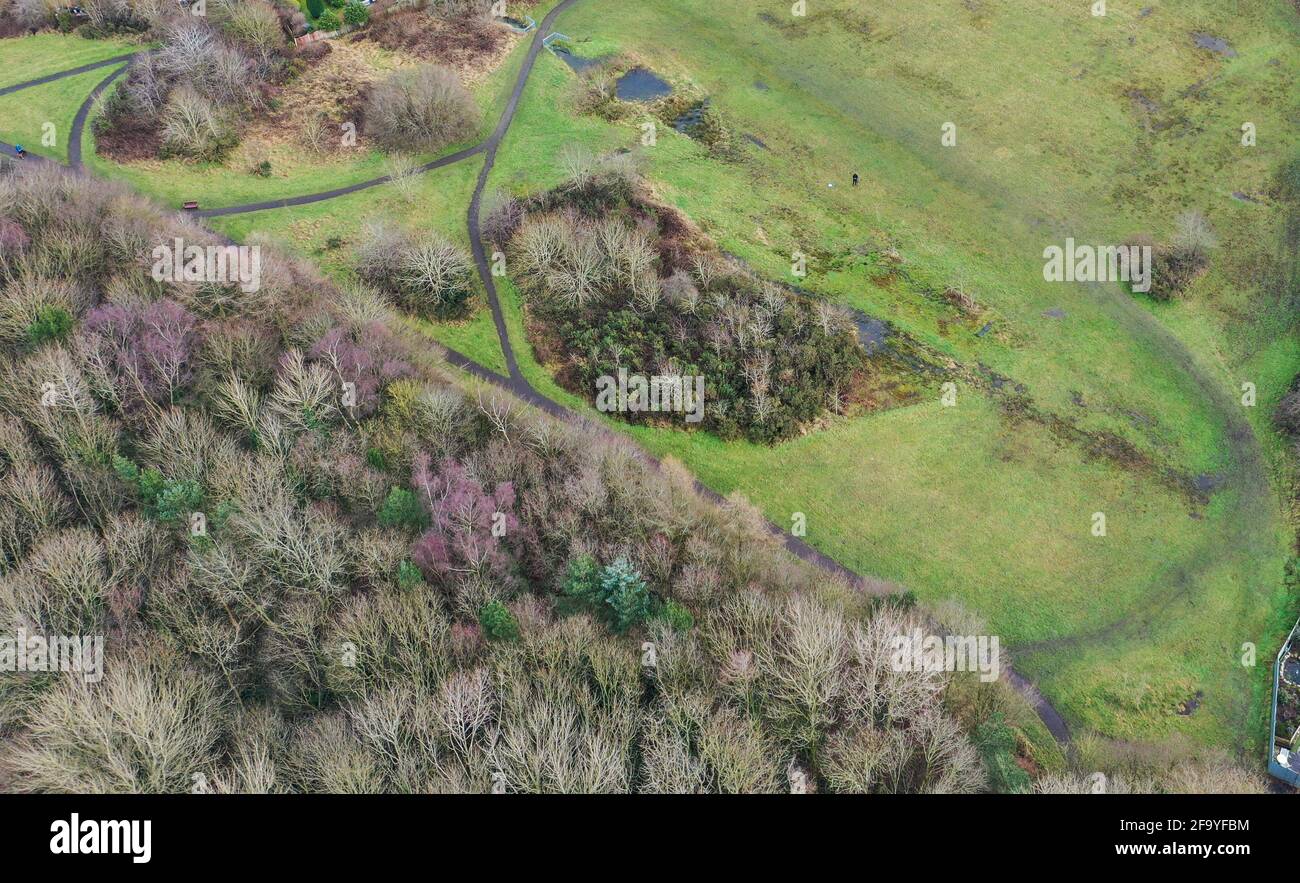 Telford from the skies by drone Stock Photo - Alamy