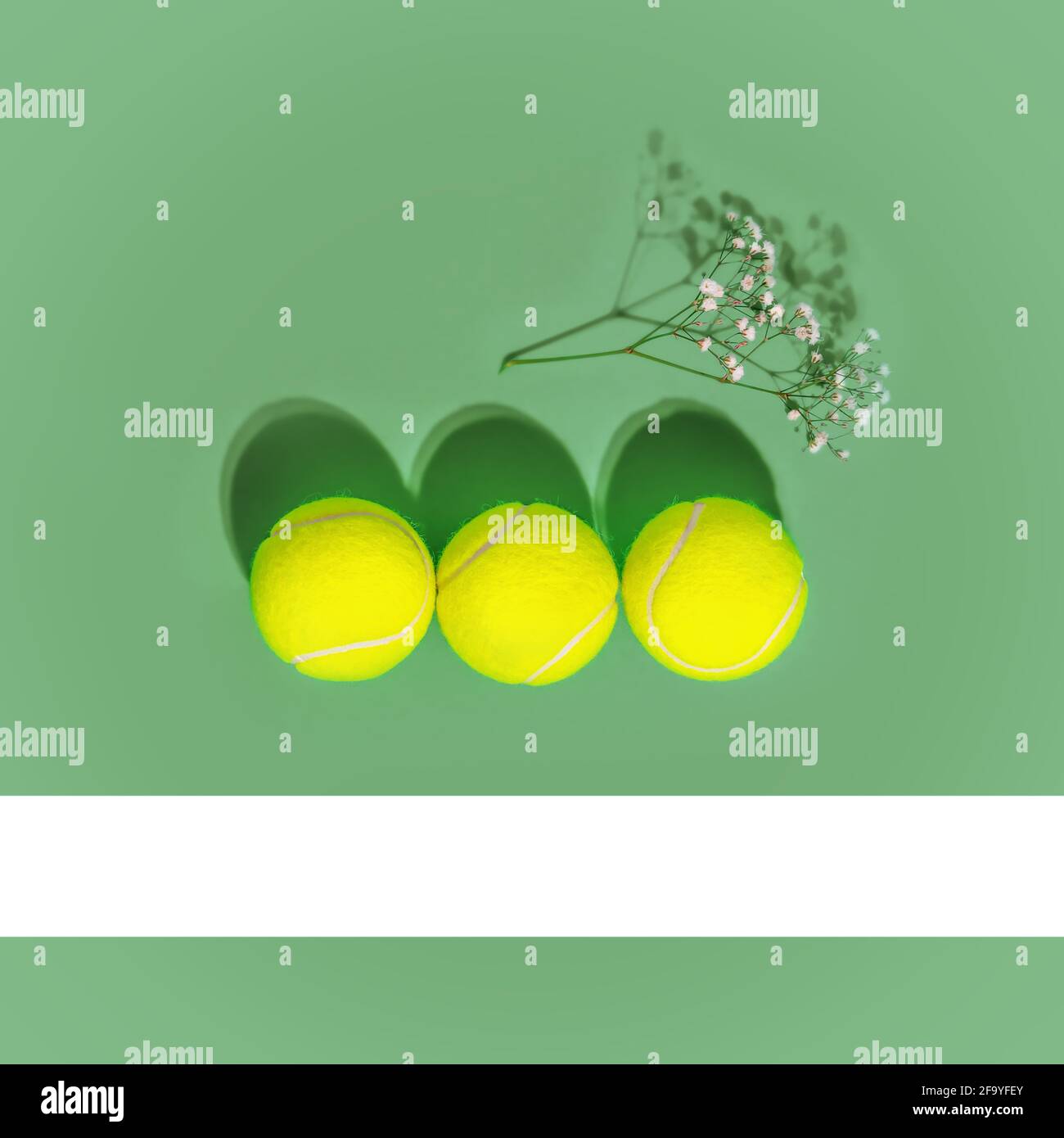 Sport and healthy lifestyle. Tennis. Spring sport composition with ...