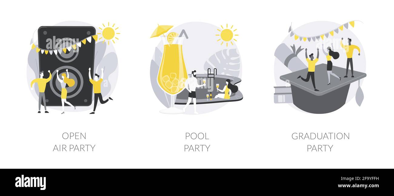 Event planning abstract concept vector illustrations Stock Vector Image ...