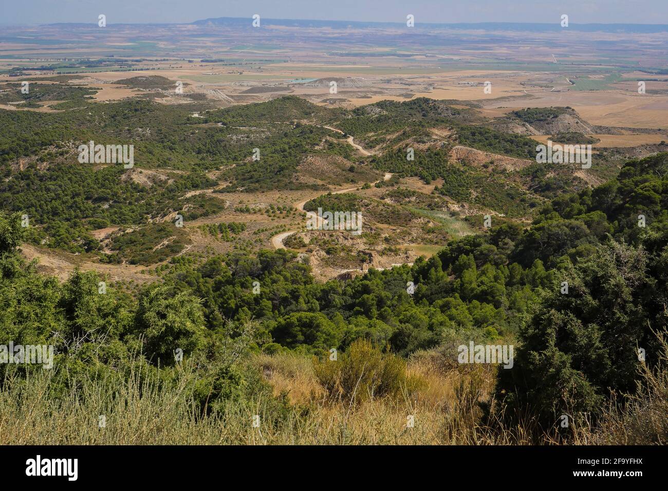Spain, Navarre, Arguedas, Bardenas Reales desert, natural park ...