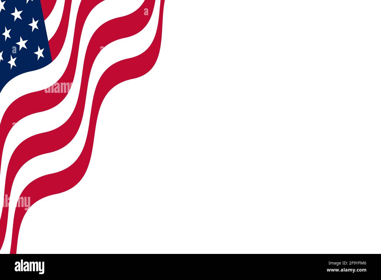 corner american flag background illustration graphic slide card Stock ...