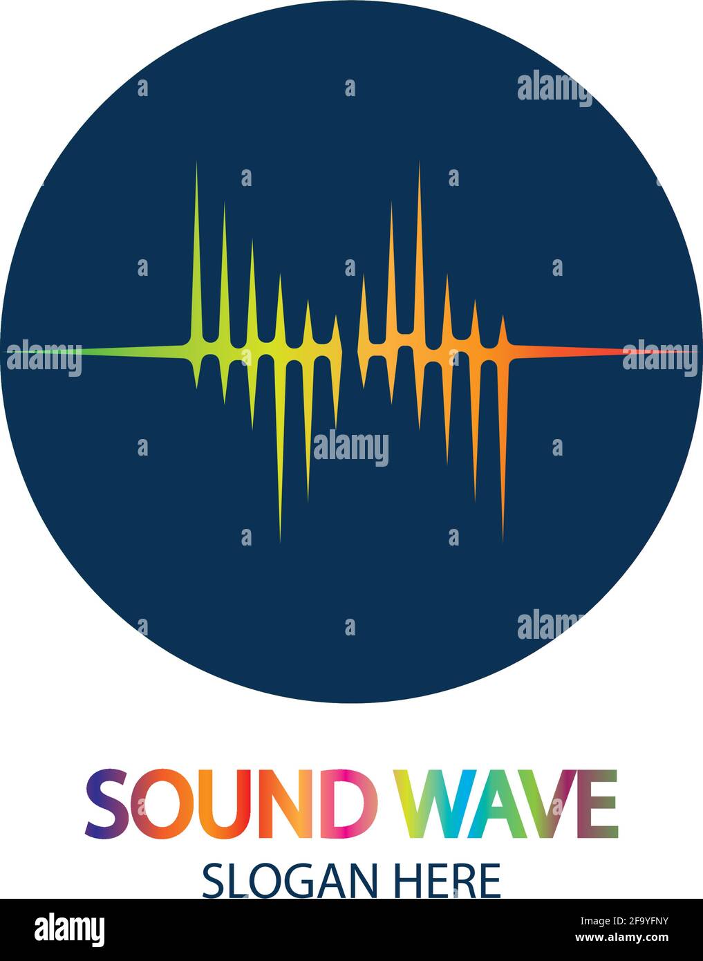 Sound Wave. Colorful sound waves for party, DJ, pub, clubs, discos ...