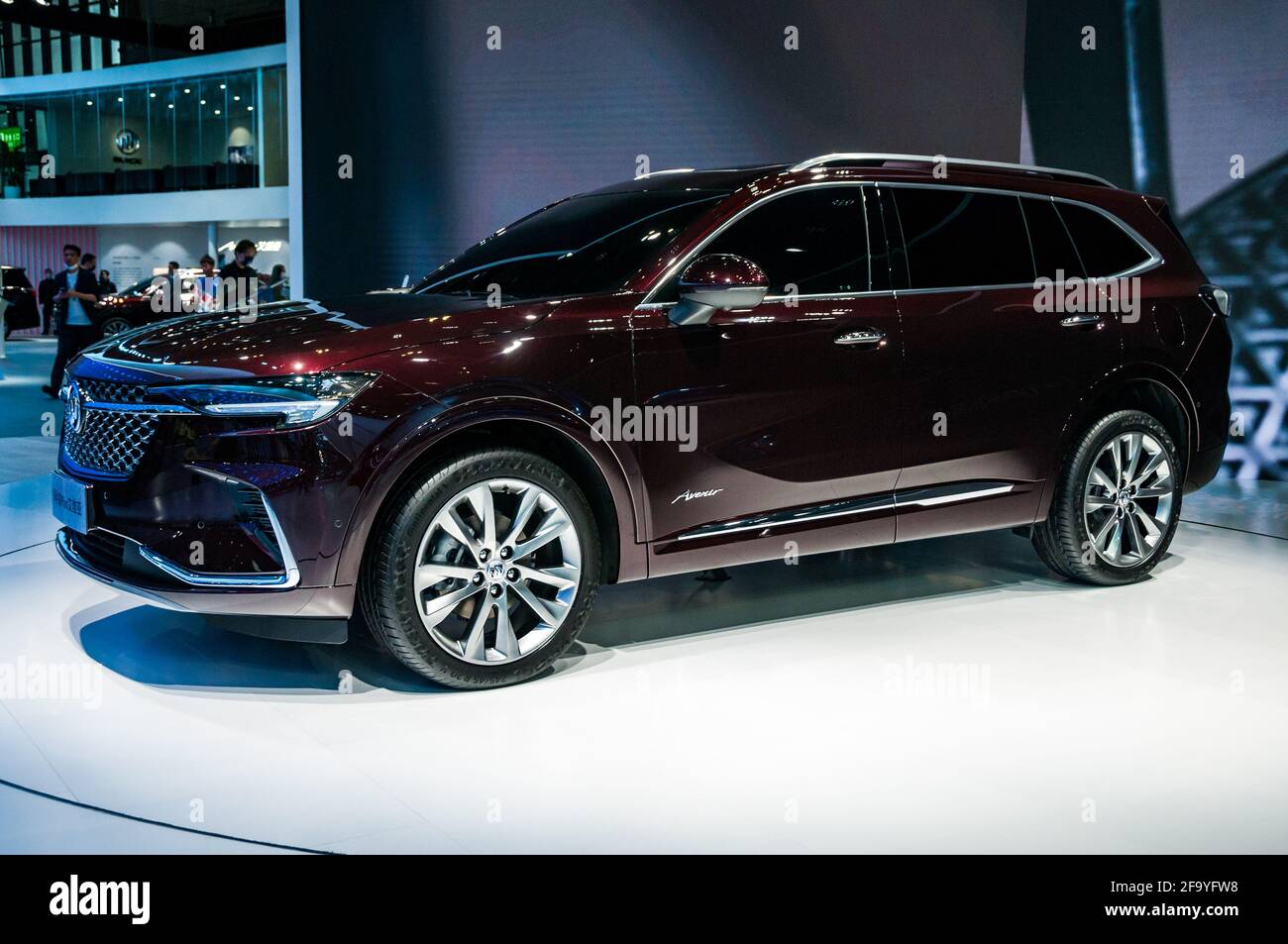 The new Buick Envision Plus a seven seater SUV at the 2021 Shanghai ...