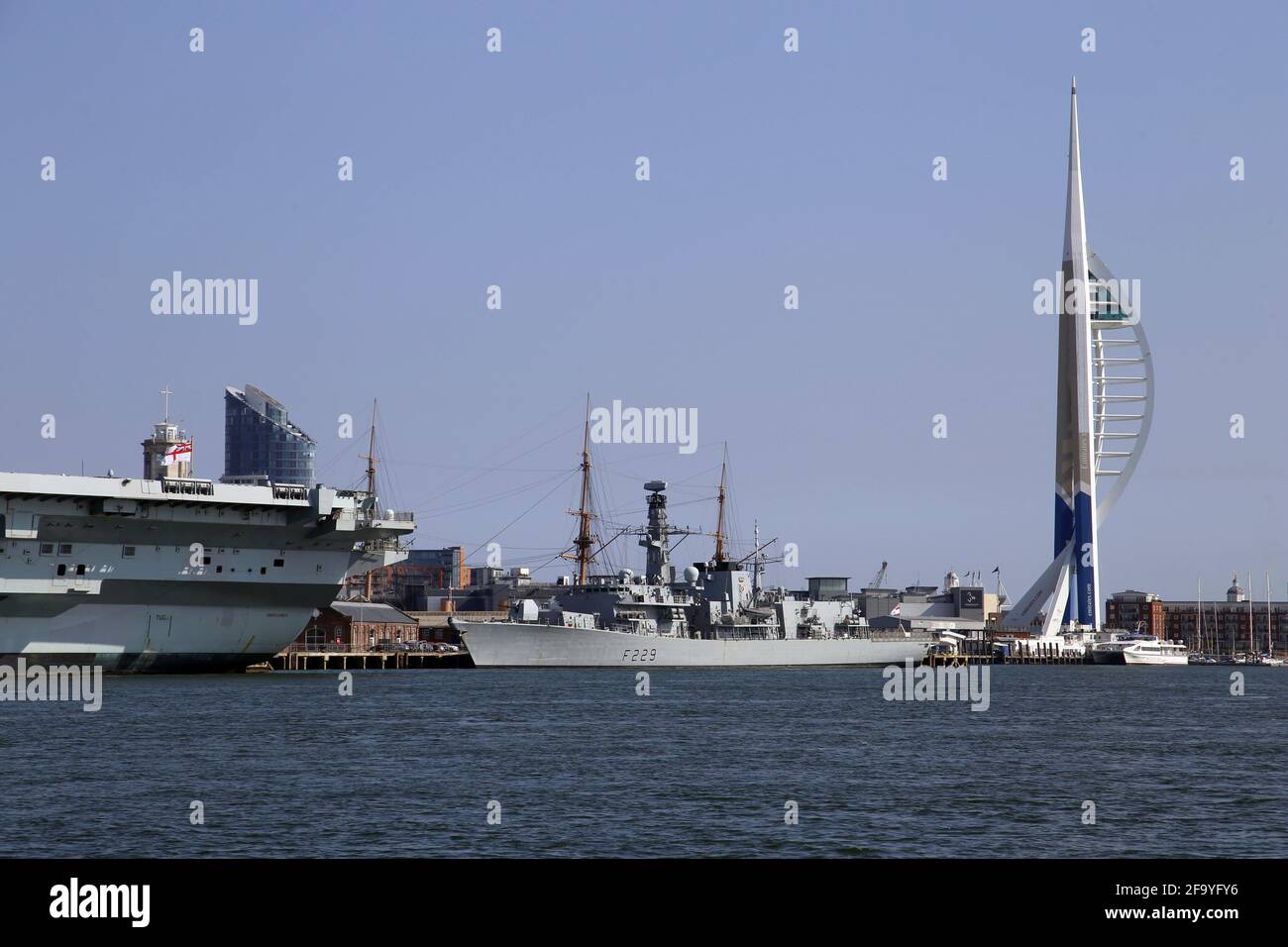 HMS Lancaster Duke-class Type 23 frigate of the Royal Navy moored in ...