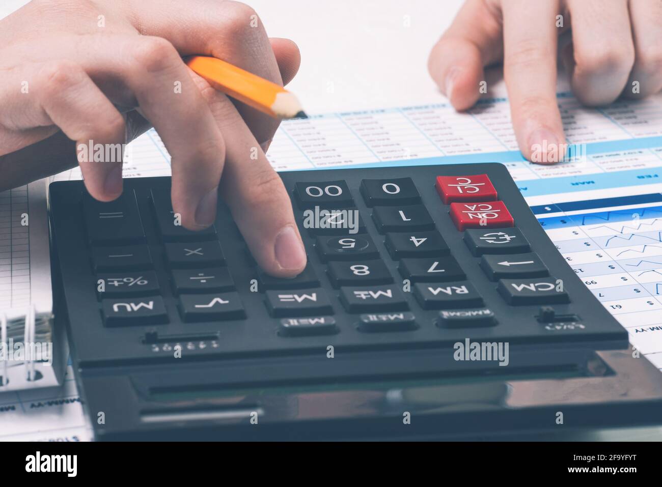 The work of a financier, analyst or accountant. Calculation of tax and ...