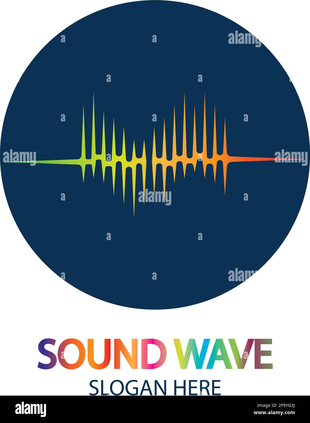 Sound Wave. Colorful sound waves for party, DJ, pub, clubs, discos ...