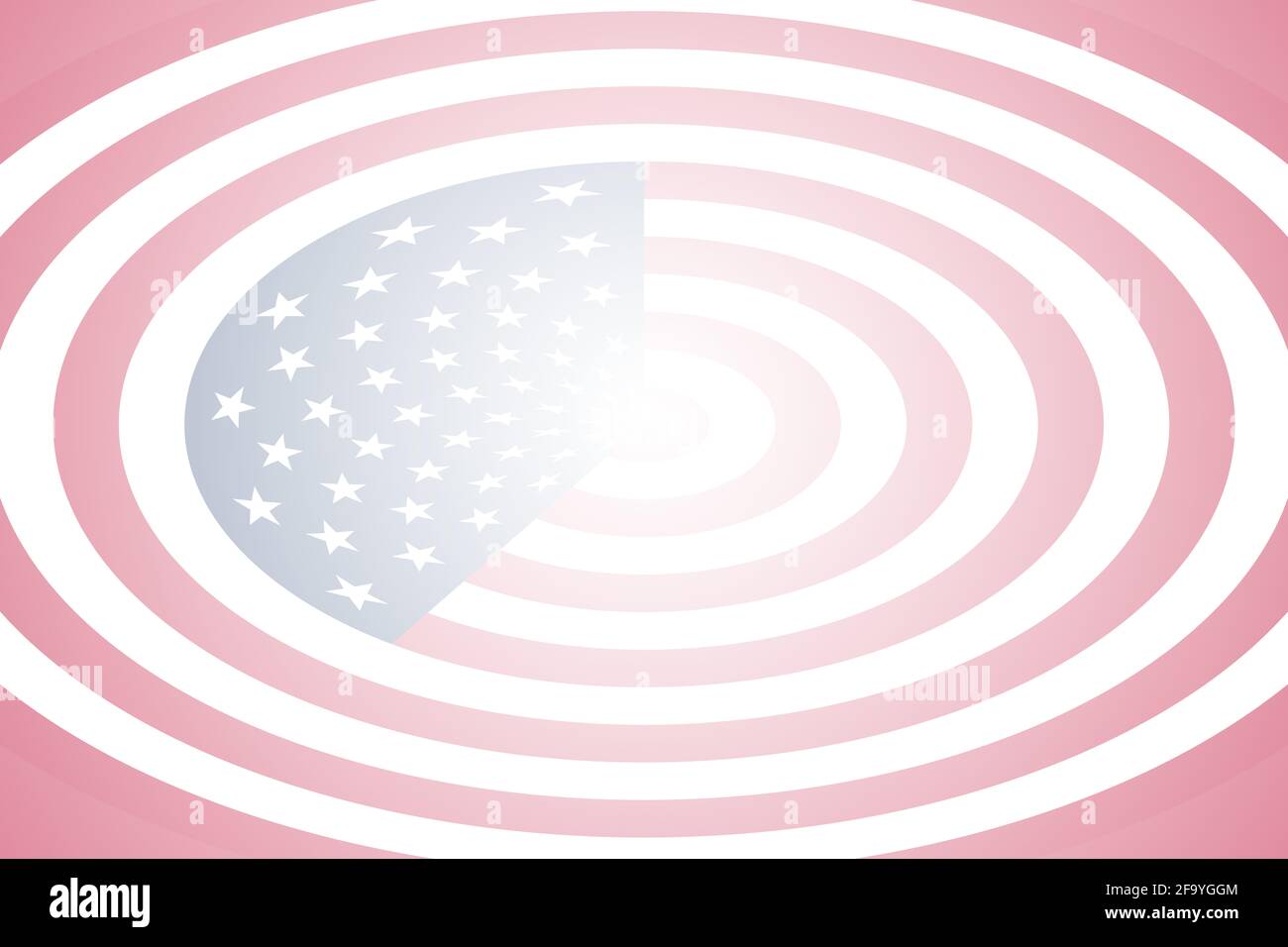 spiral target effect overlay american flag background illustration ...