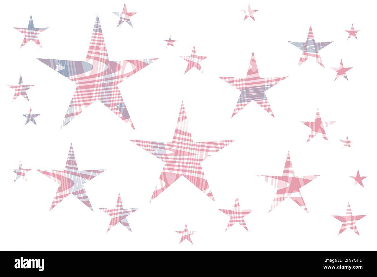party star shapes overlay wave pattern over american flag illustration ...