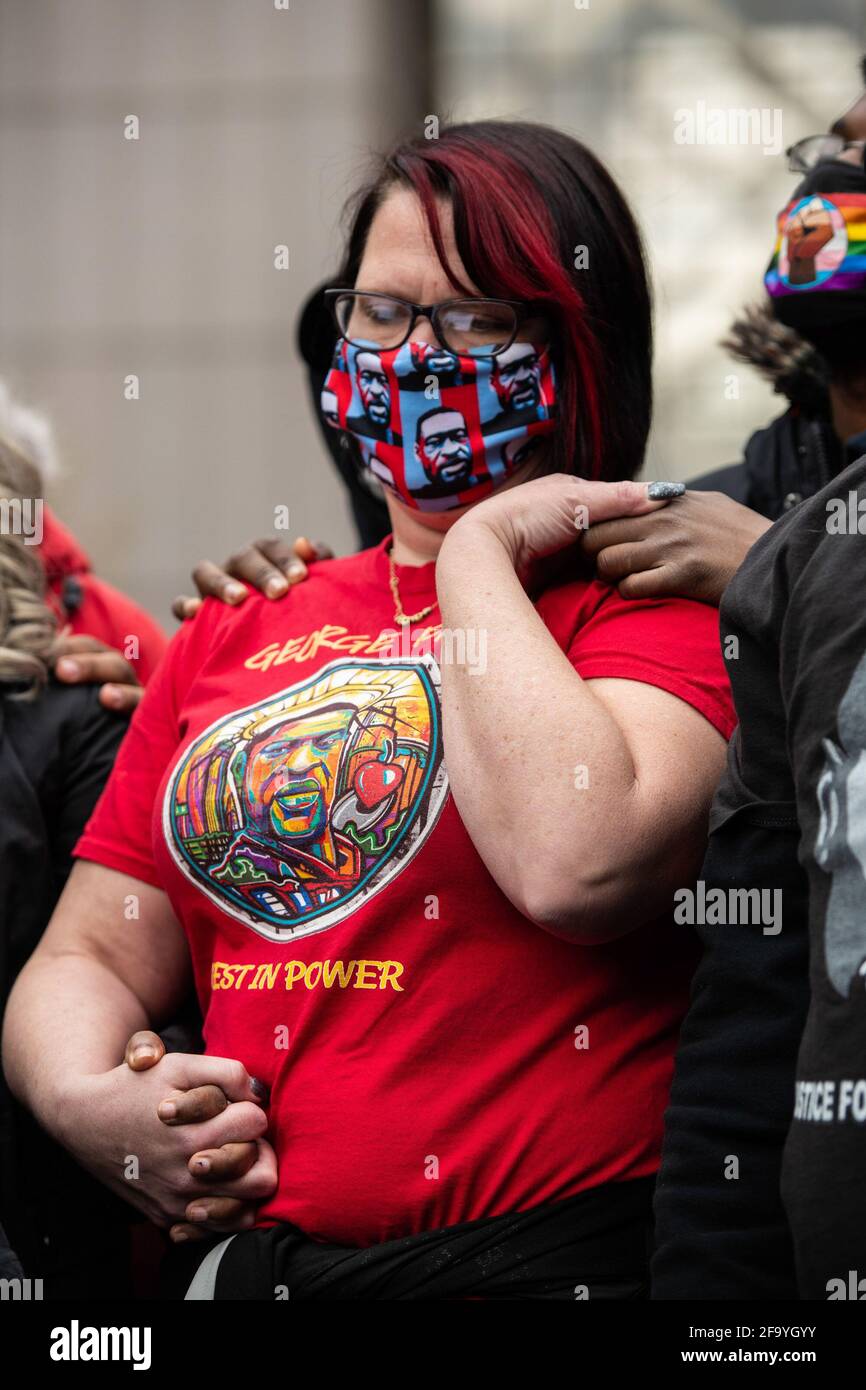 Minneapolis, United States. 20th Apr, 2021. George Floyd's girlfriend ...