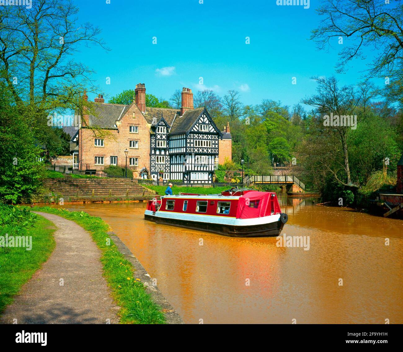 Mock timber red brick building hi-res stock photography and images - Alamy