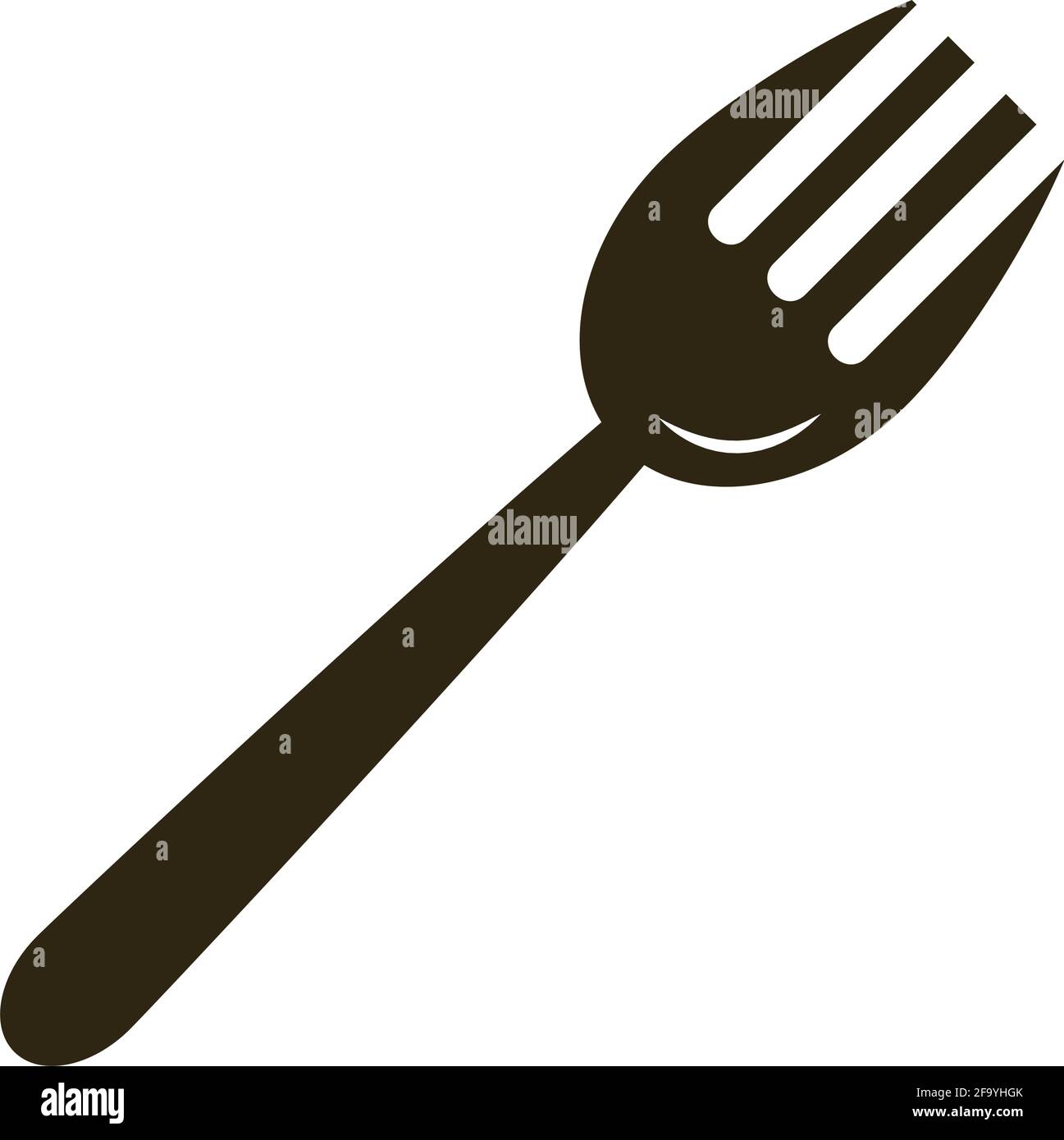 fork icon on white background Stock Vector Image & Art - Alamy