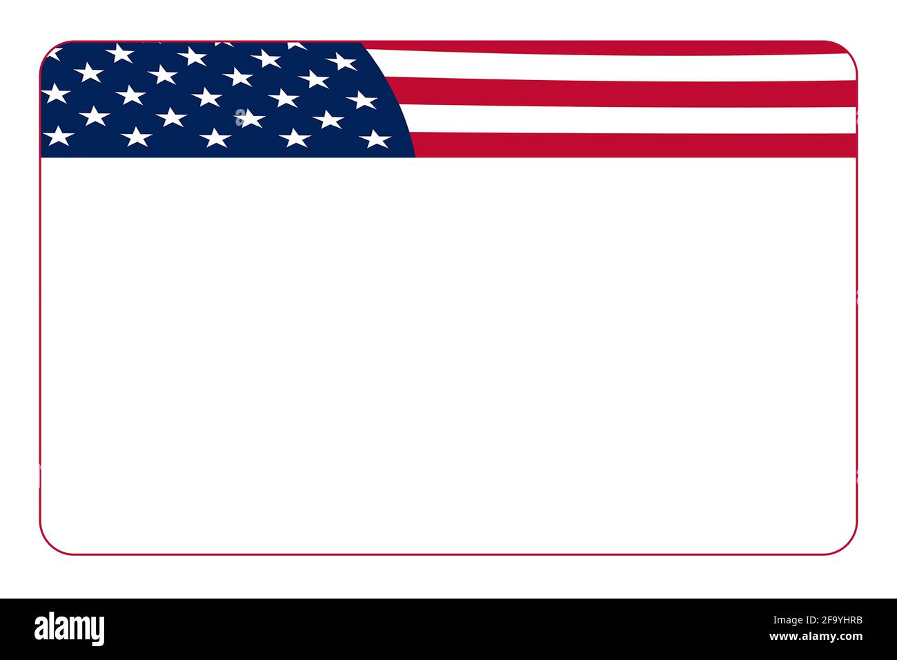 American Flag Page Border
